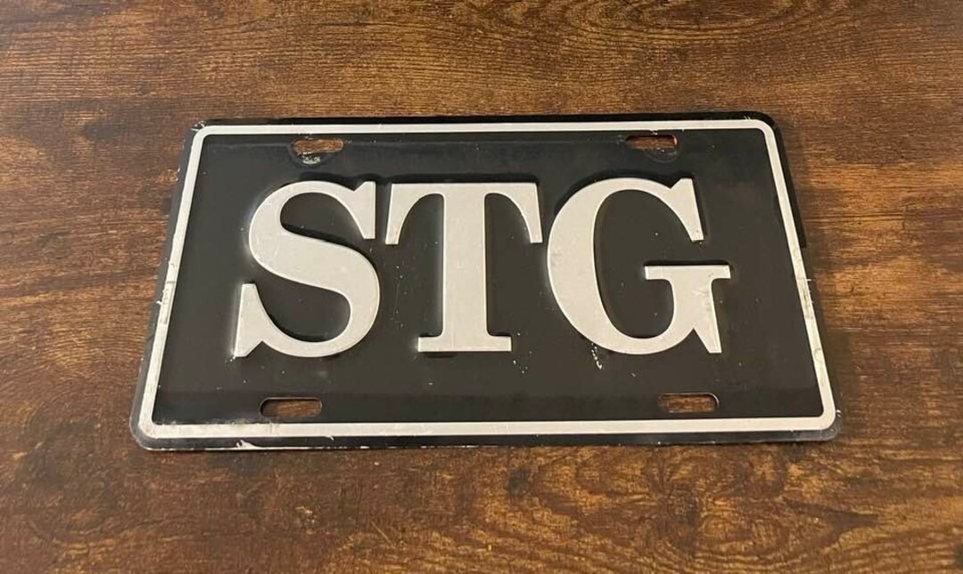 STG Logistics Trucking Company Freight Booster License Plate California ...