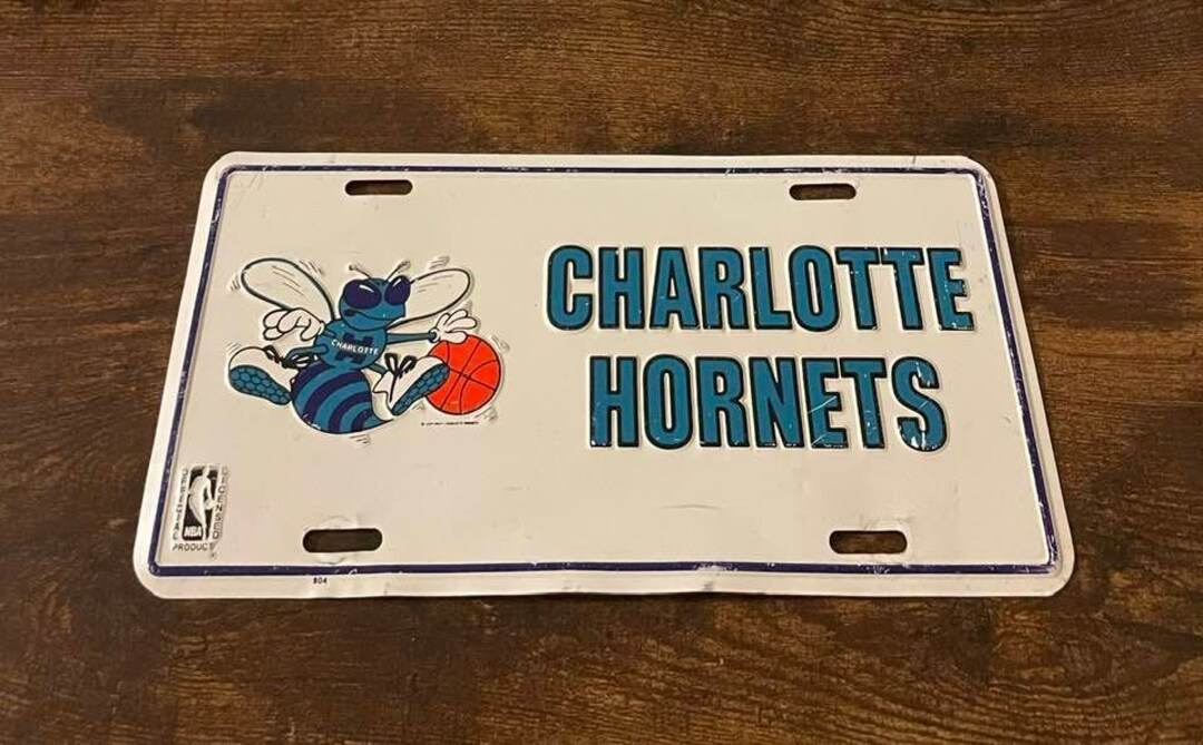 Charlotte Hornets Booster License Plate North Carolina - Etsy