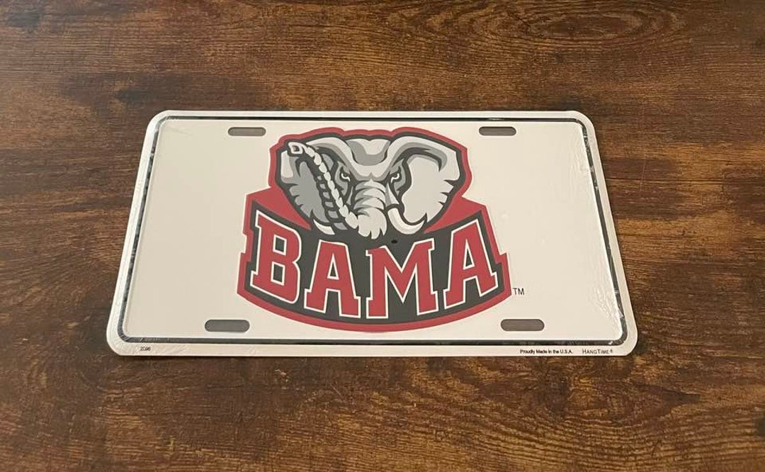 University of Alabama Booster License Plate BAMA Roll Tide - Etsy