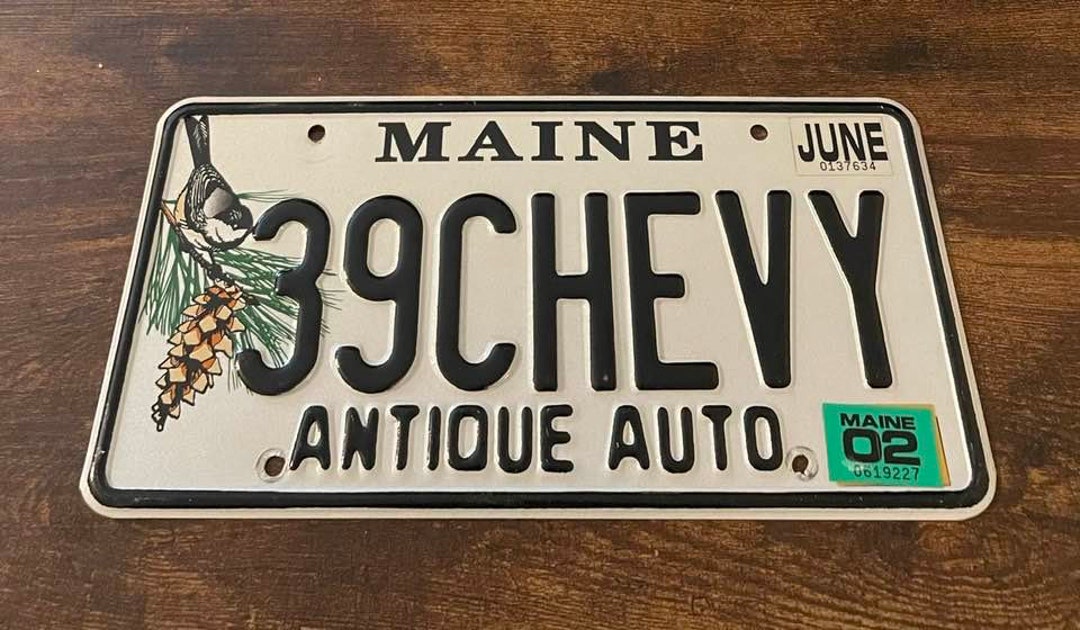1939 Chevy Vanity License Plate Chevrolet Deluxe Sedan Truck Pickup ...