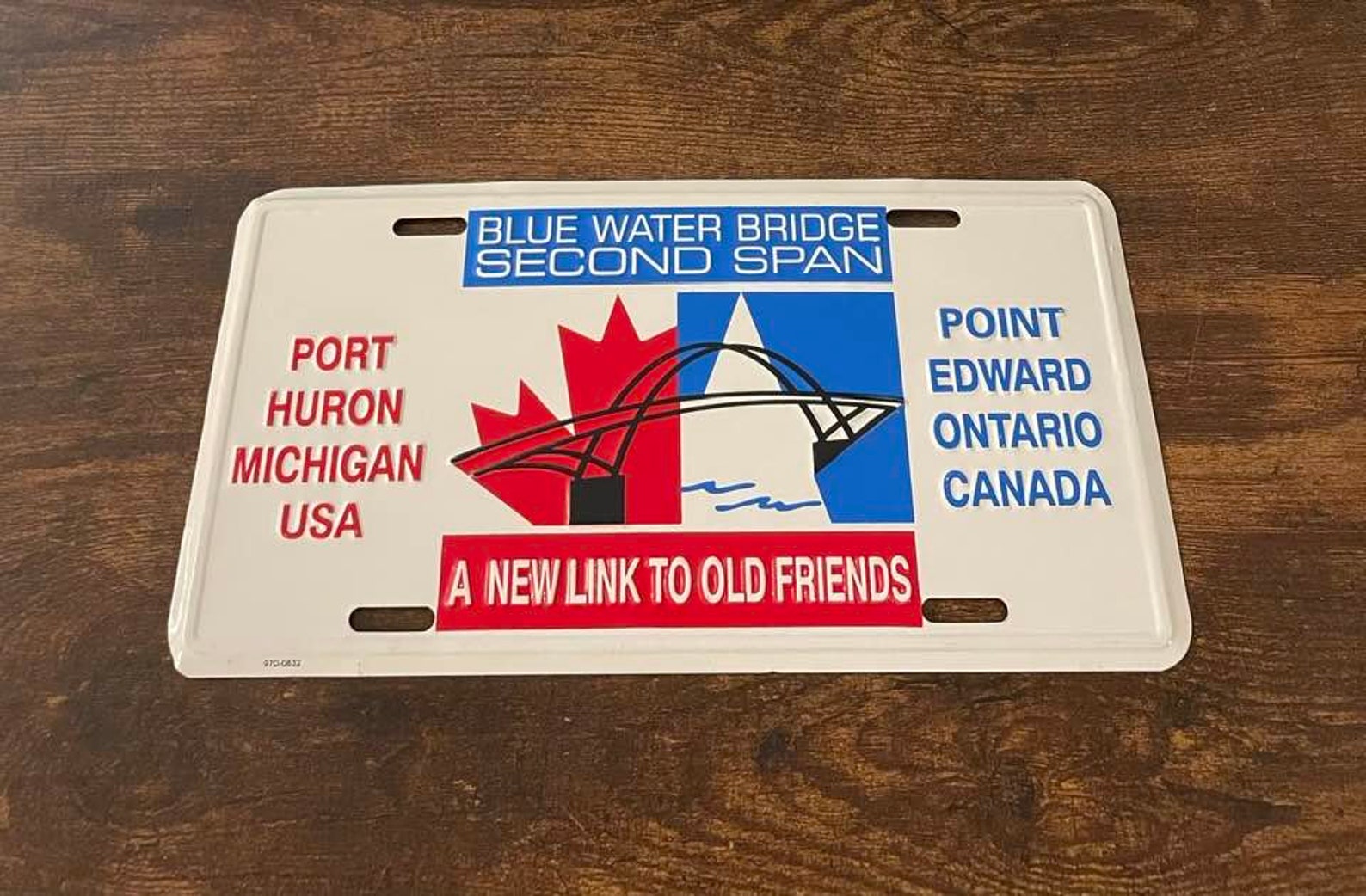 Blue Water Bridge Second Span Booster License Plate Port Huron Michigan ...
