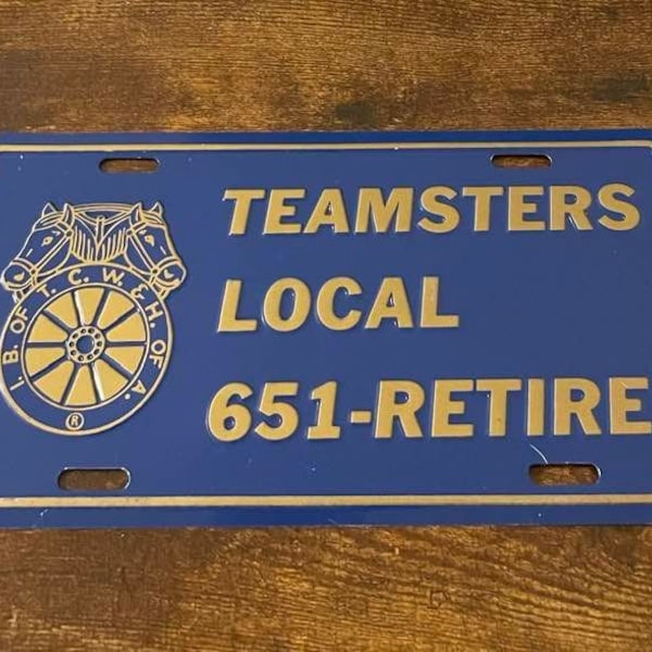Teamster License Plate - Etsy UK