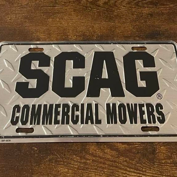 Lawn Mower License Plate - Etsy