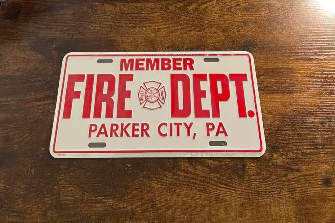 Member Fire Department Parker City Pennsylvania Fireman PCFD Booster ...