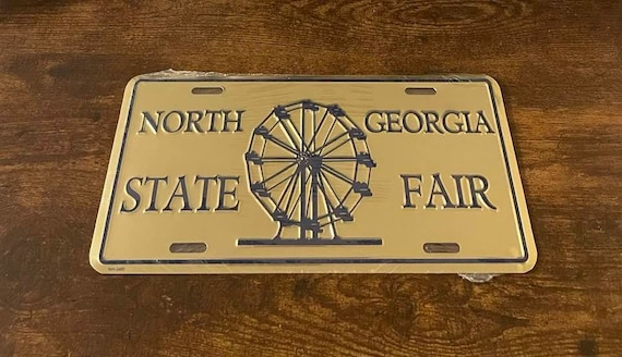 North Georgia State Fair Booster License Plate Vintage - Etsy