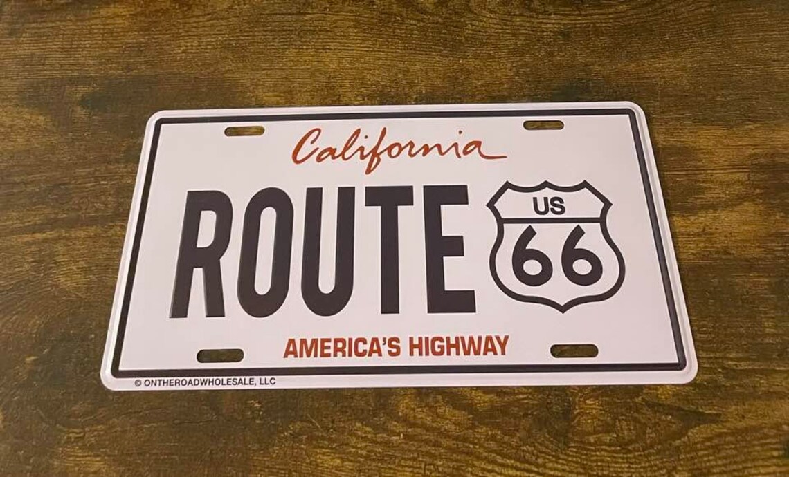 1980s California Route 66 Booster License Plate America's Highway ...