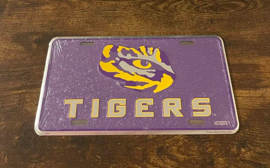 LSU Tigers Booster License Plate Louisiansa State University Bayou ...