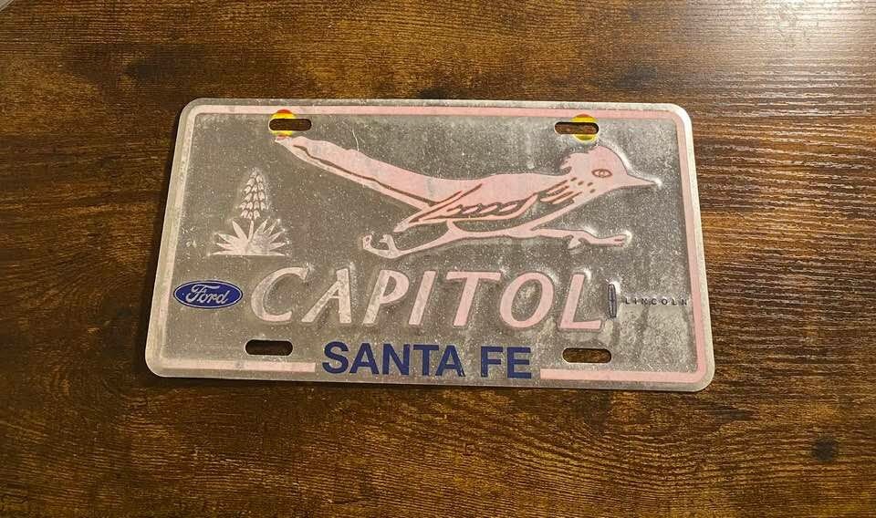 Capitol Ford Booster License Plate Roadrunner Santa Fe New Mexico ...