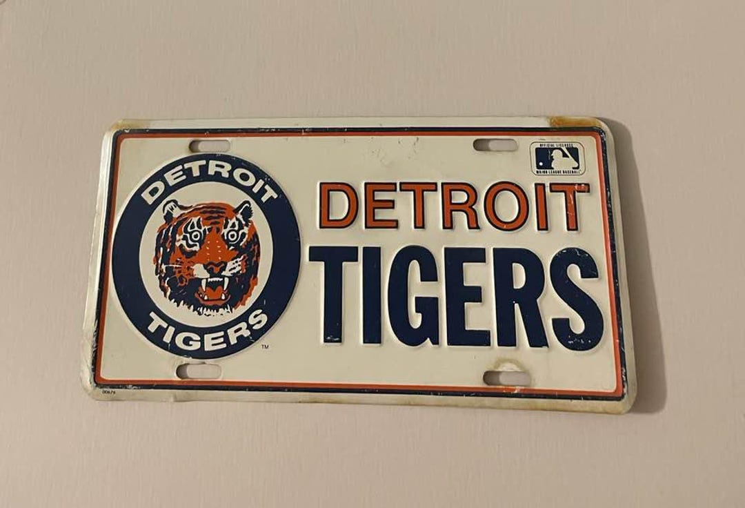 Detroit Tigers Booster License Plate Michigan - Etsy