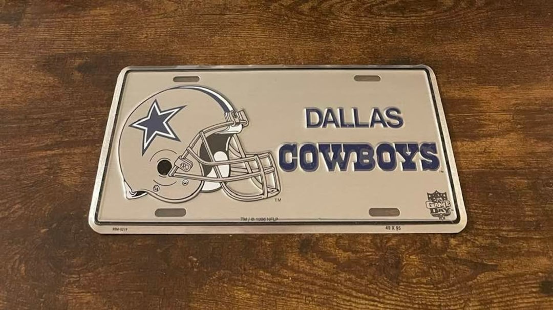 Dallas Cowboys Booster License Plate NFL Football Texas - Etsy