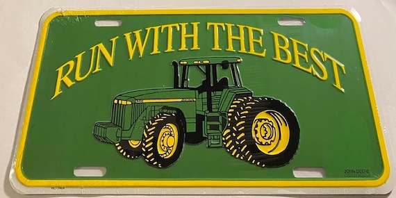 John Deere Booster License Plate Tractor Farming Soybeans - Etsy