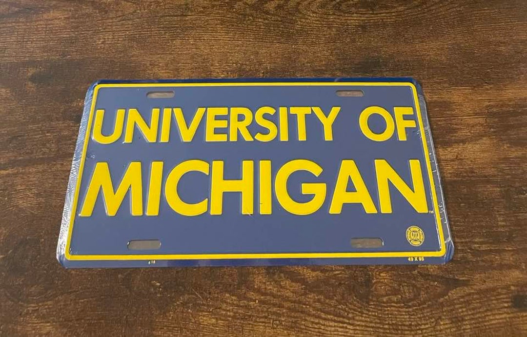 University of Michigan Booster License Plate - Etsy