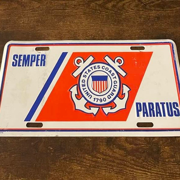 Coast Guard License Plate - Etsy