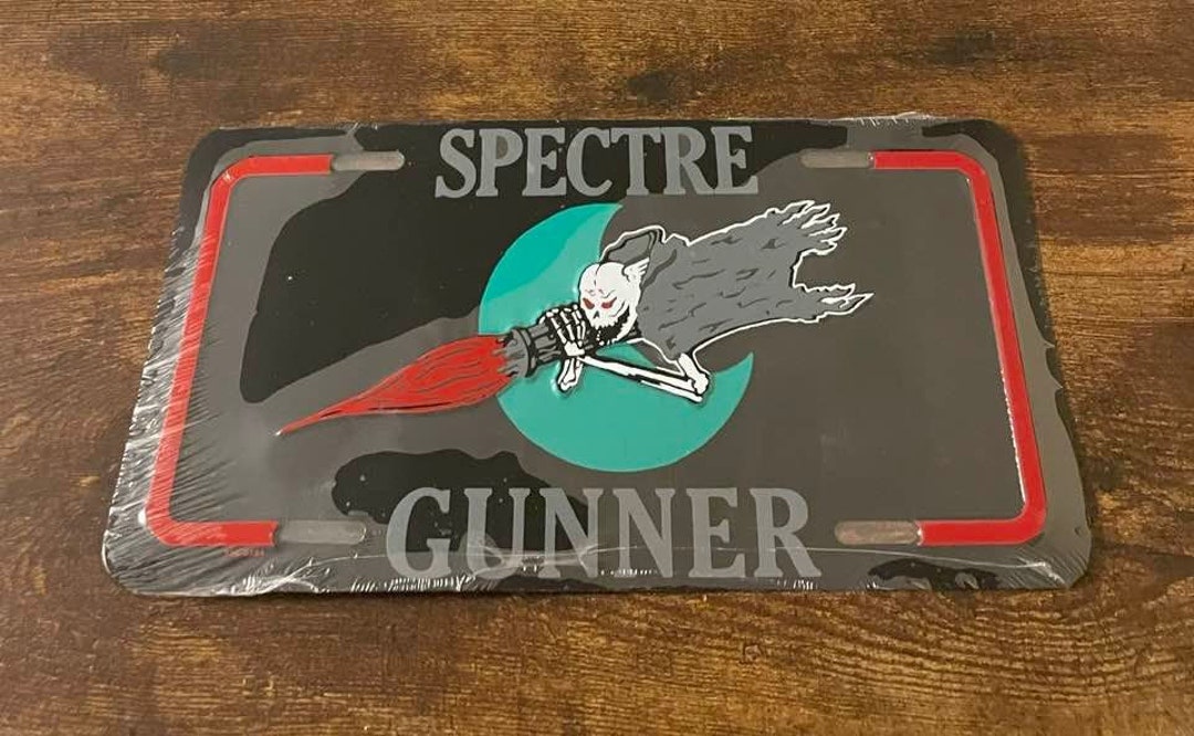 Spectre Gunner Booster License Plate 16th SOS AC-130 Gunship Special ...