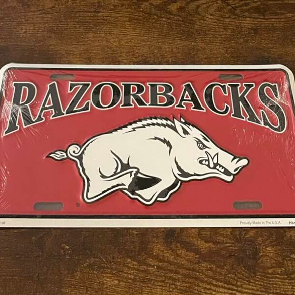 University of Arkansas License Plate - Etsy