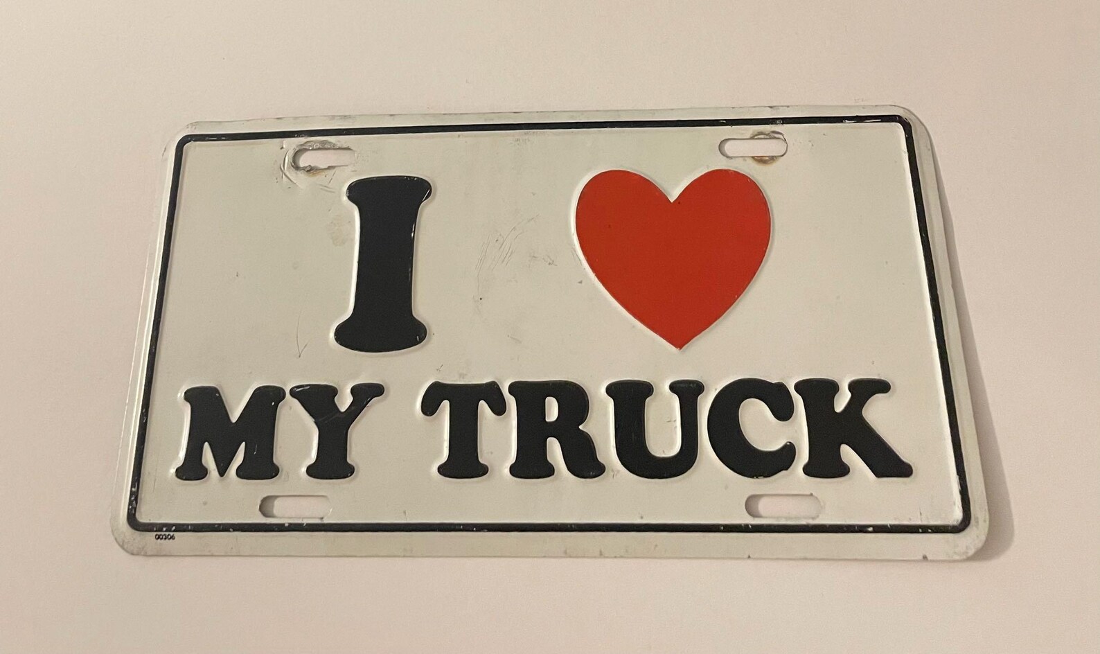 I Love My Truck Novelty License Plate Heart Chevrolet Dodge Ford Toyota ...