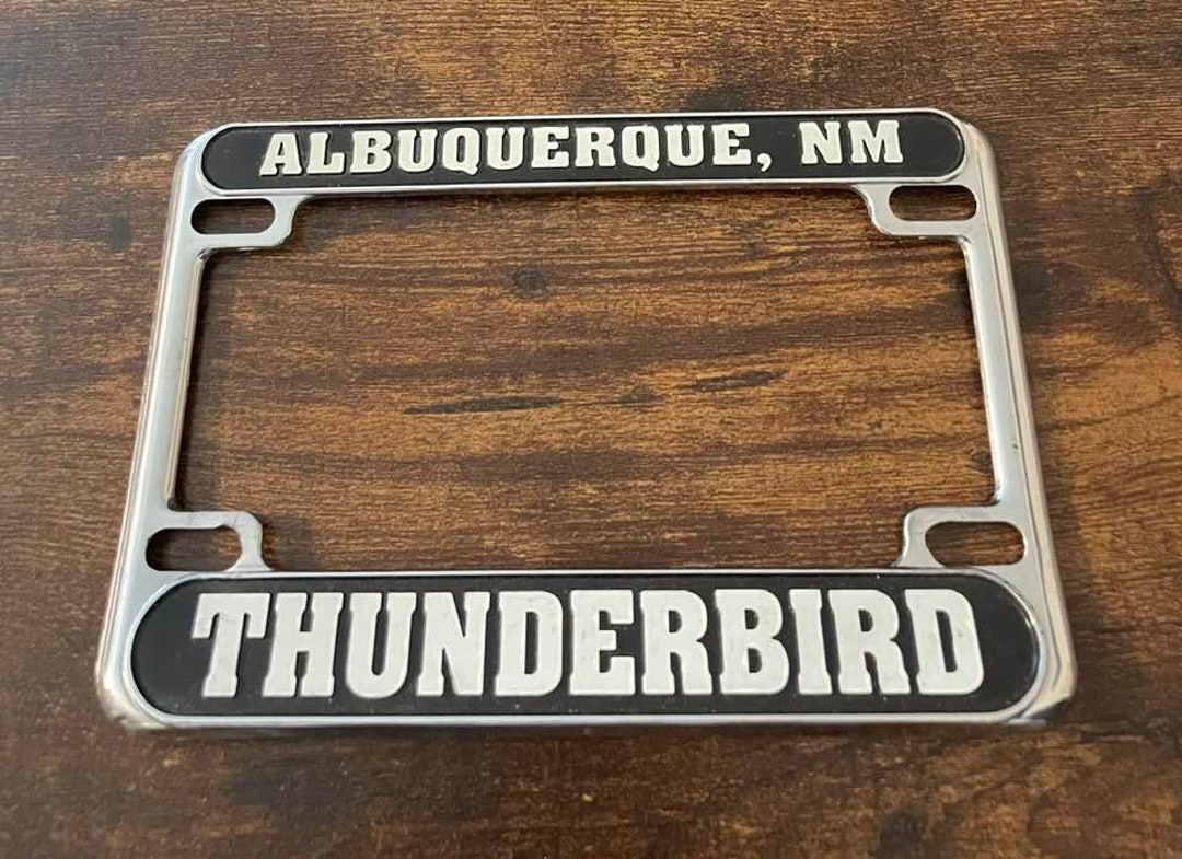 Albuquerque New Mexico Thunderbird Motorcycle License Plate Frame - Etsy