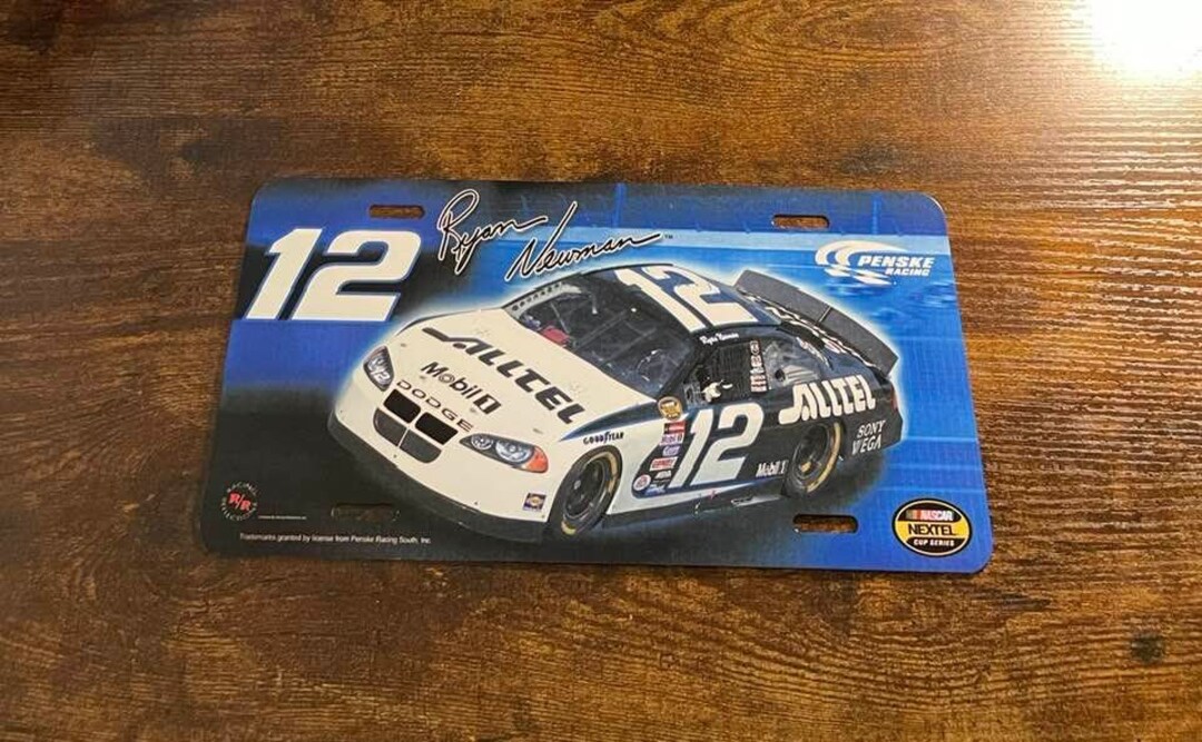 Ryan Newman Booster License Plate Nascar Car Racing Alltel Nextel ...