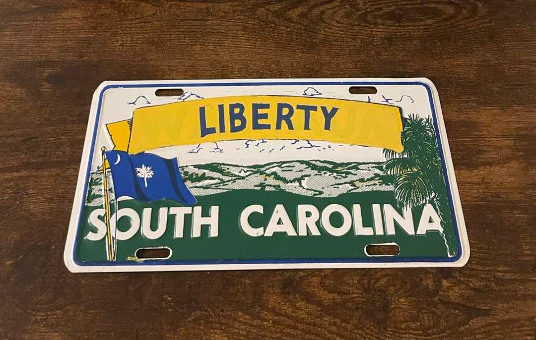Liberty South Carolina Booster License Plate - Etsy