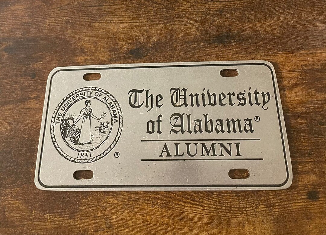 Vintage the University of Alabama Alumni Booster License Plate Heavy ...