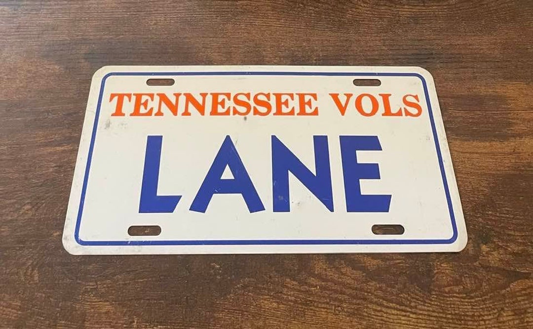 Tennessee Vols Lane Dealership Booster License Plate Orange Country ...