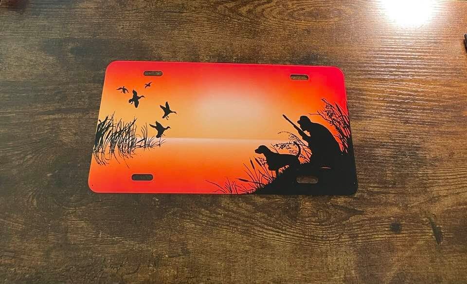 Duck Hunting Booster License Plate Hunter Waterfowl Goose Geese ...