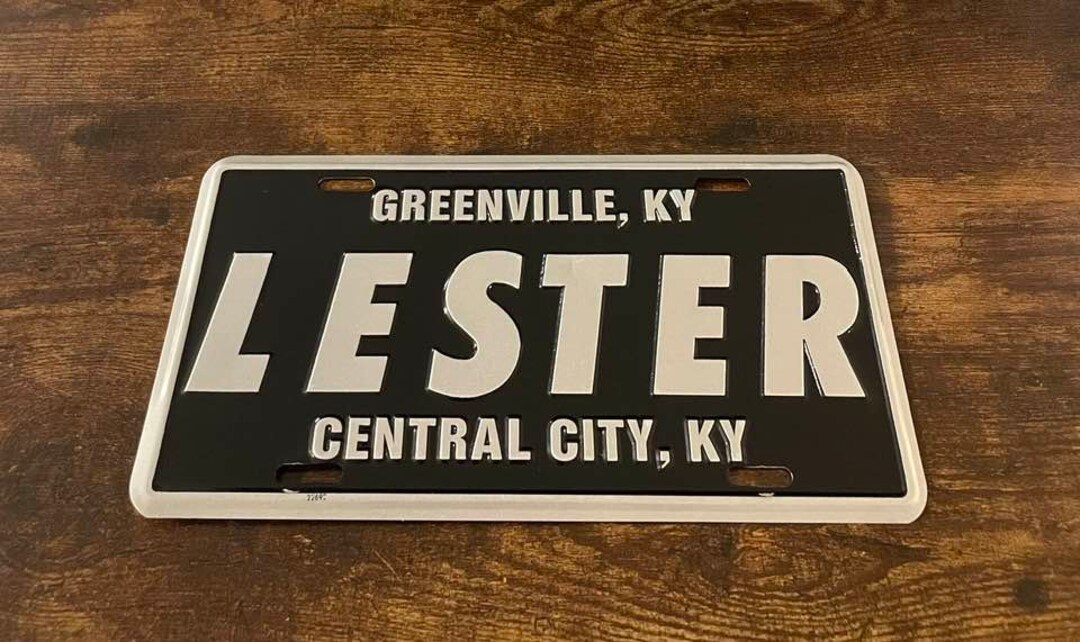 Lester Dealership Booster License Plate Central City Kentucky Dealer - Etsy
