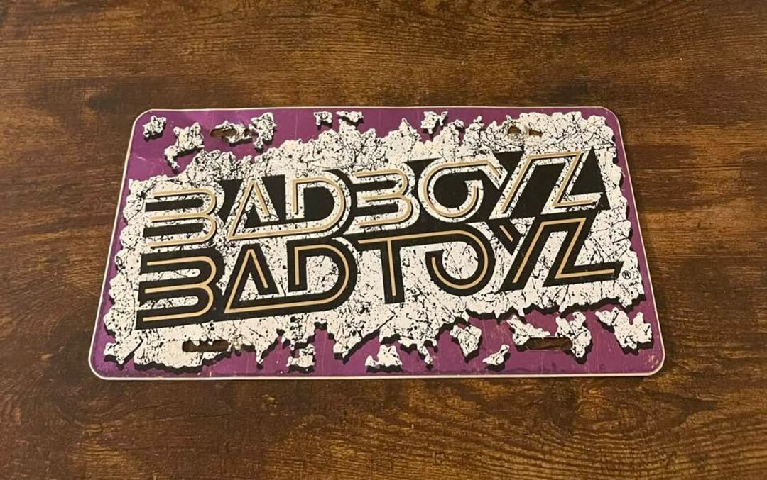 Bad Boyz Bad Toyz Booster License Plate Boys Toys Novelty - Etsy