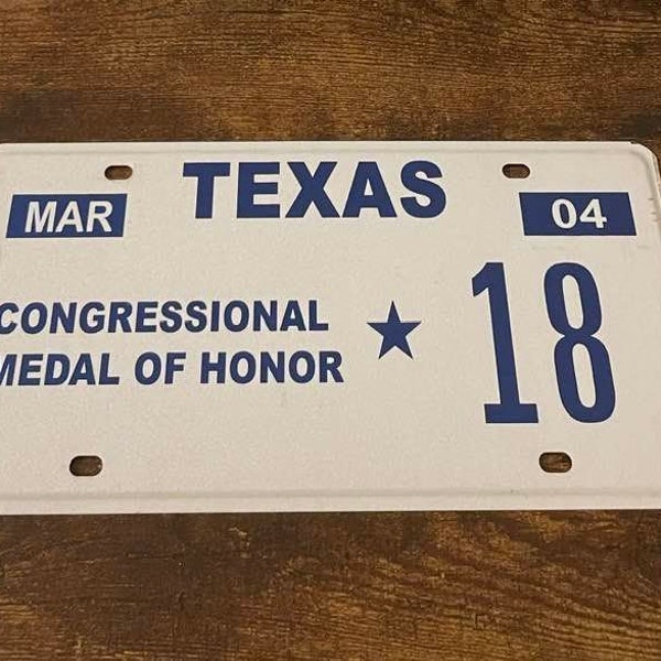 Congressional Medal of Honor License Plates - Etsy