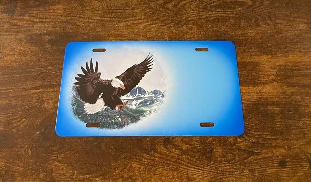 Bald Eagle Novelty License Plate Mountain View - Etsy