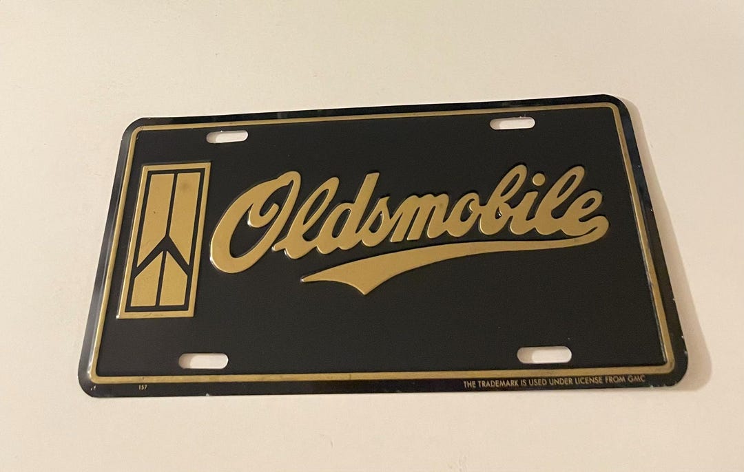 Vintage Oldsmobile Booster License Plate 442 Cutlass Ciera 88 Royale ...