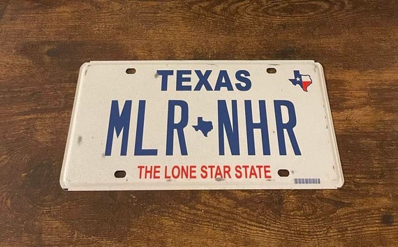 MLR NHR Vanity License Plate Texas Group Real Estate National - Etsy