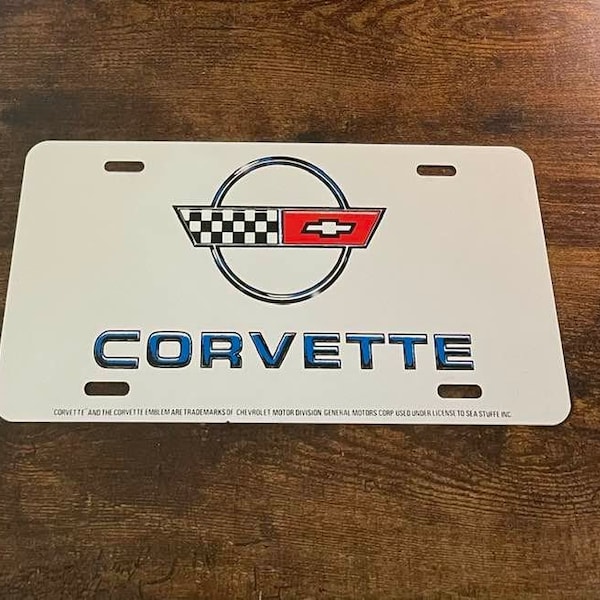 Corvette License Plate - Etsy