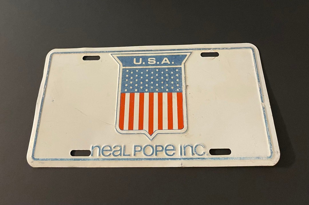 Neal Pope Dealership Booster License Plate Bicentennial Georgia Dealer ...