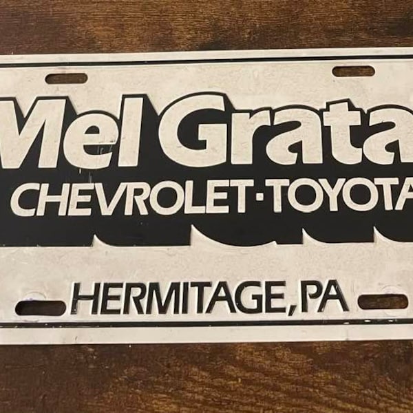 Vintage Dealer License Plate Frame - Etsy