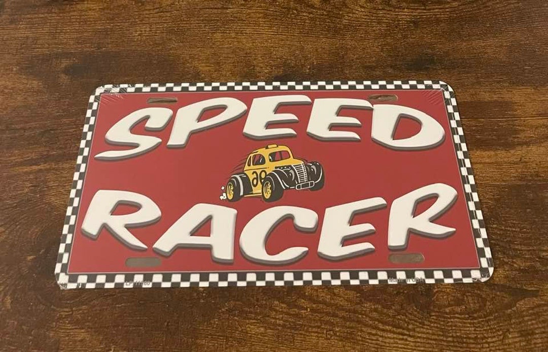 Speed Racer Booster License Plate VW Volkswagen Motorsports Dune Buggy ...