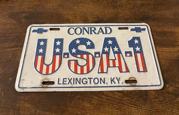 Conrad USA-1 Chevrolet Dealership Booster License Plate - Etsy