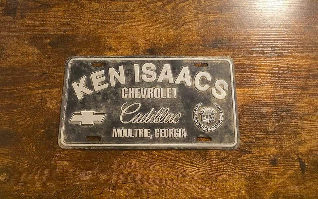 Ken Isaacs Chevrolet Cadillac Moultrie Georgia Booster License Plate ...