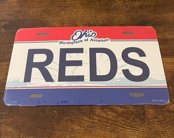 CINCINNATI REDS Fan Metal License Plate Sign Novelty Vanity Craft ...