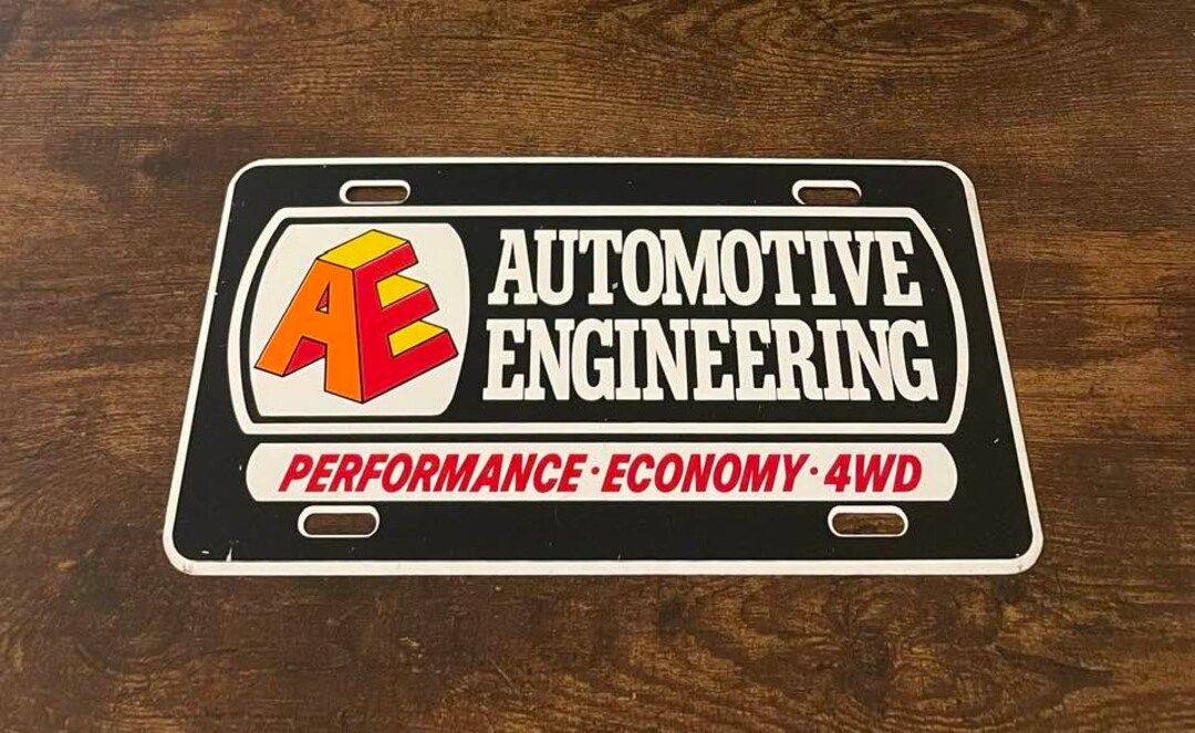 Automotive Engineering Booster License Plate AE Performance Economy 4WD ...