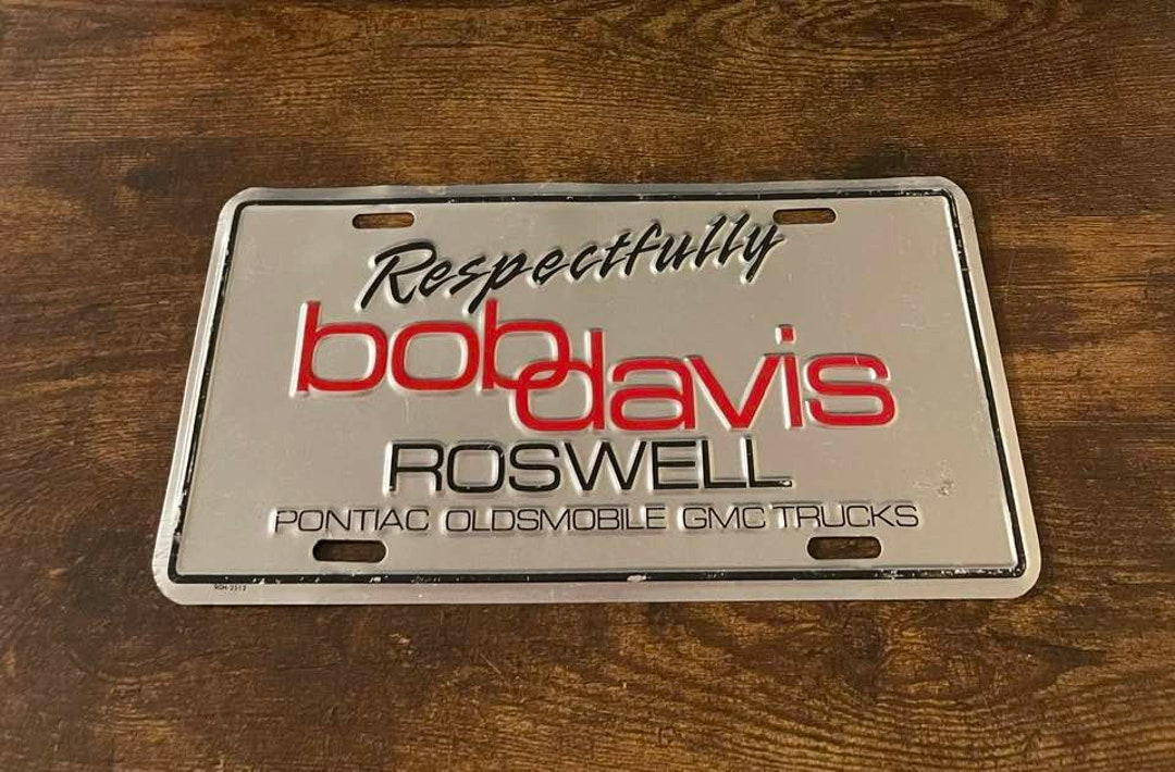 Bob Davis Pontiac Oldsmobile Gmc Trucks Dealership Booster License ...