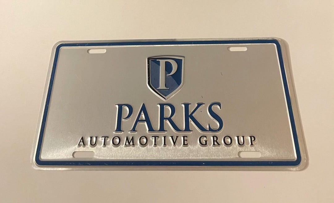 Parks Automotive Group Booster License Plate Kernersville North ...