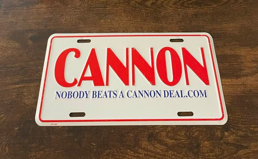 Cannon Dealership Booster License Plate Jackson Mississippi Oxford ...
