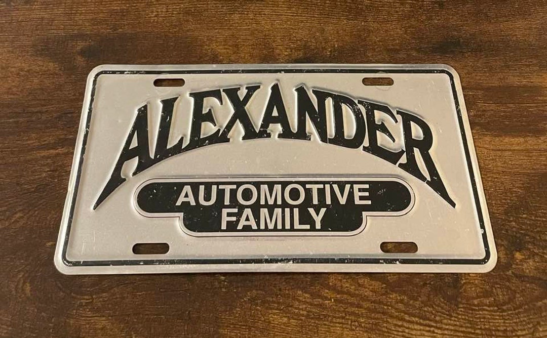 Alexander Automotive Family Dealership Booster License Plate Franklin ...