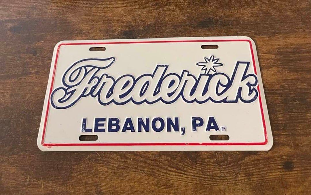 Frederick Dealership Booster License Plate Lebanon Pennsylvania Dealer ...