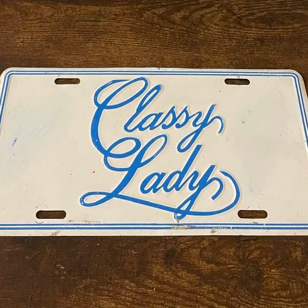 Classy License Plate - Etsy