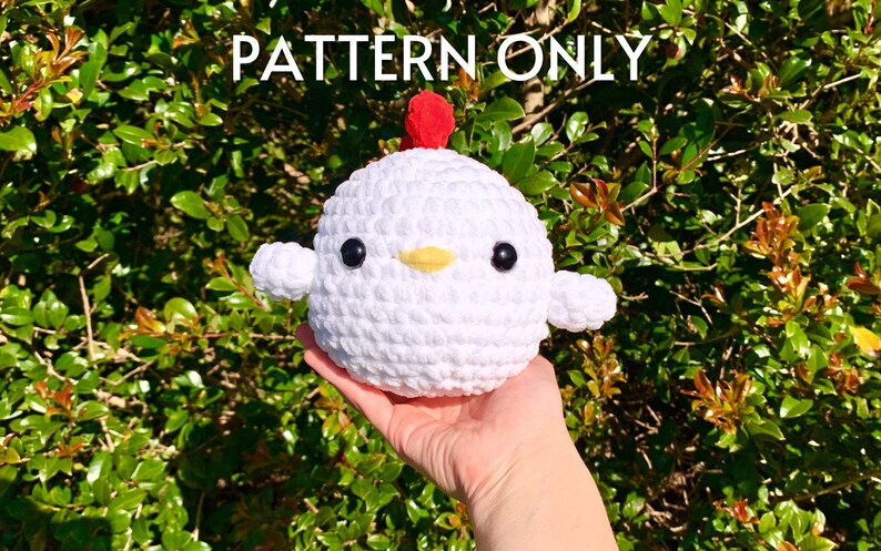 Chicken Crochet Pattern PDF Cute Chicken Plushie Amigurumi - Etsy