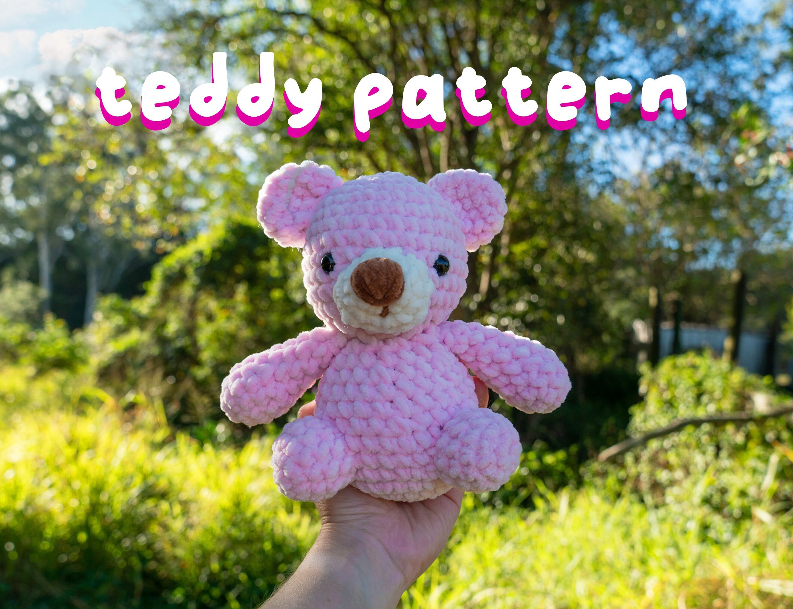 Crochet Bear Pattern Pdf Pattern Amigurumi Teddy Crochet Etsy