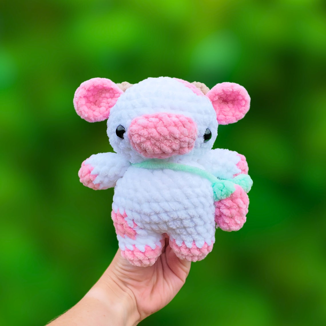Crochet Cow Pattern - Amigurumi Cow Crochet Pattern Strawberry Cow ...