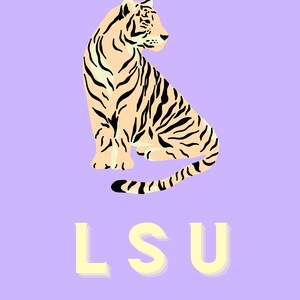 LSU Tigers Wall Decor - Etsy